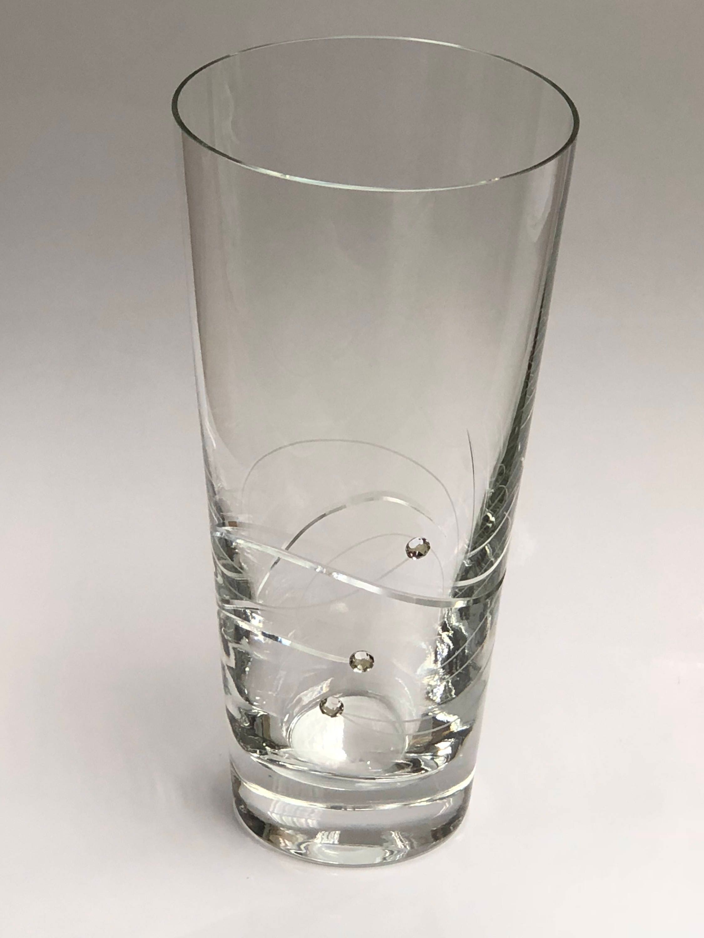 Personalised Engraved Large 25cm Diamante Crystal Vase - Etsy