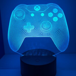 LED Multi Colour Gamer Gaming Game Controller Night Light - Etsy