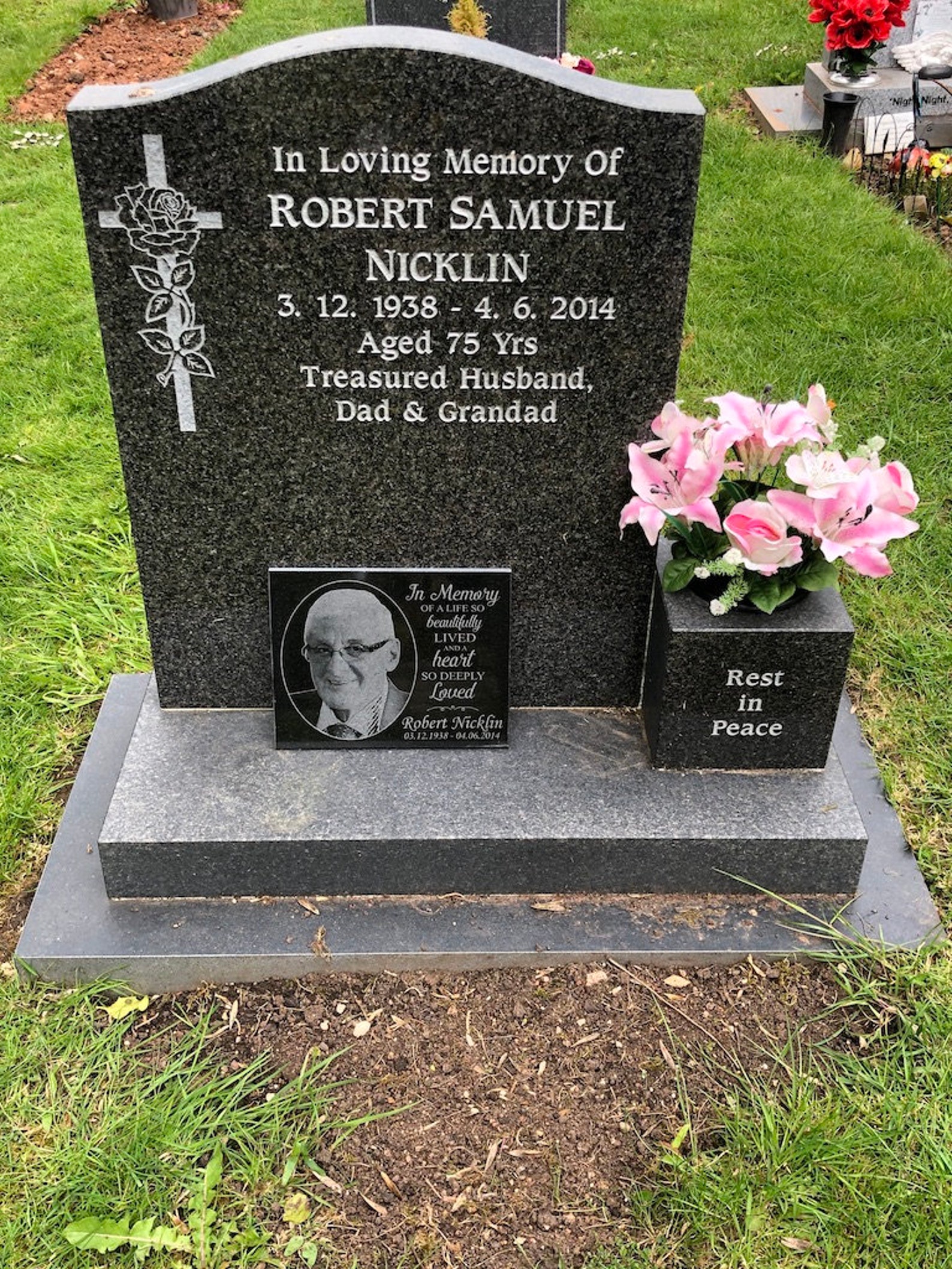Photo Personalised Granite Memorial in Loving Memory Grave | Etsy