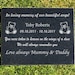 Large Personalised Baby Child Infant Granite Headstone Memorial Grave ...