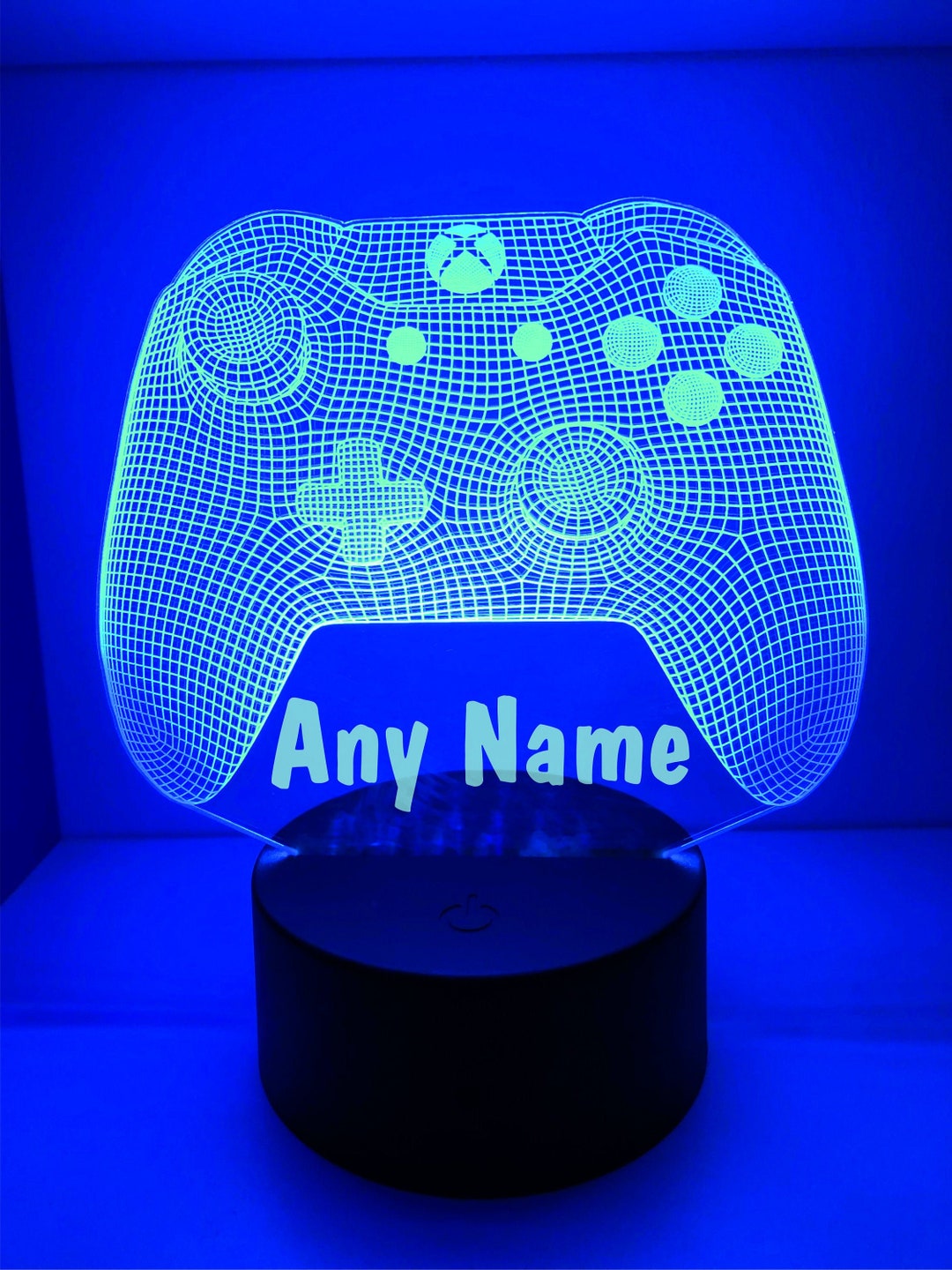 Personalised LED Neon Multi Colour Gamer Gaming Game Controller Night ...