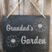 Personalised Rustic Slate Mum's Garden Hanging Sign Plaque Any Name - Etsy