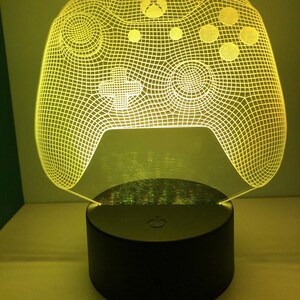 LED Multi Colour Gamer Gaming Game Controller Night Light - Etsy