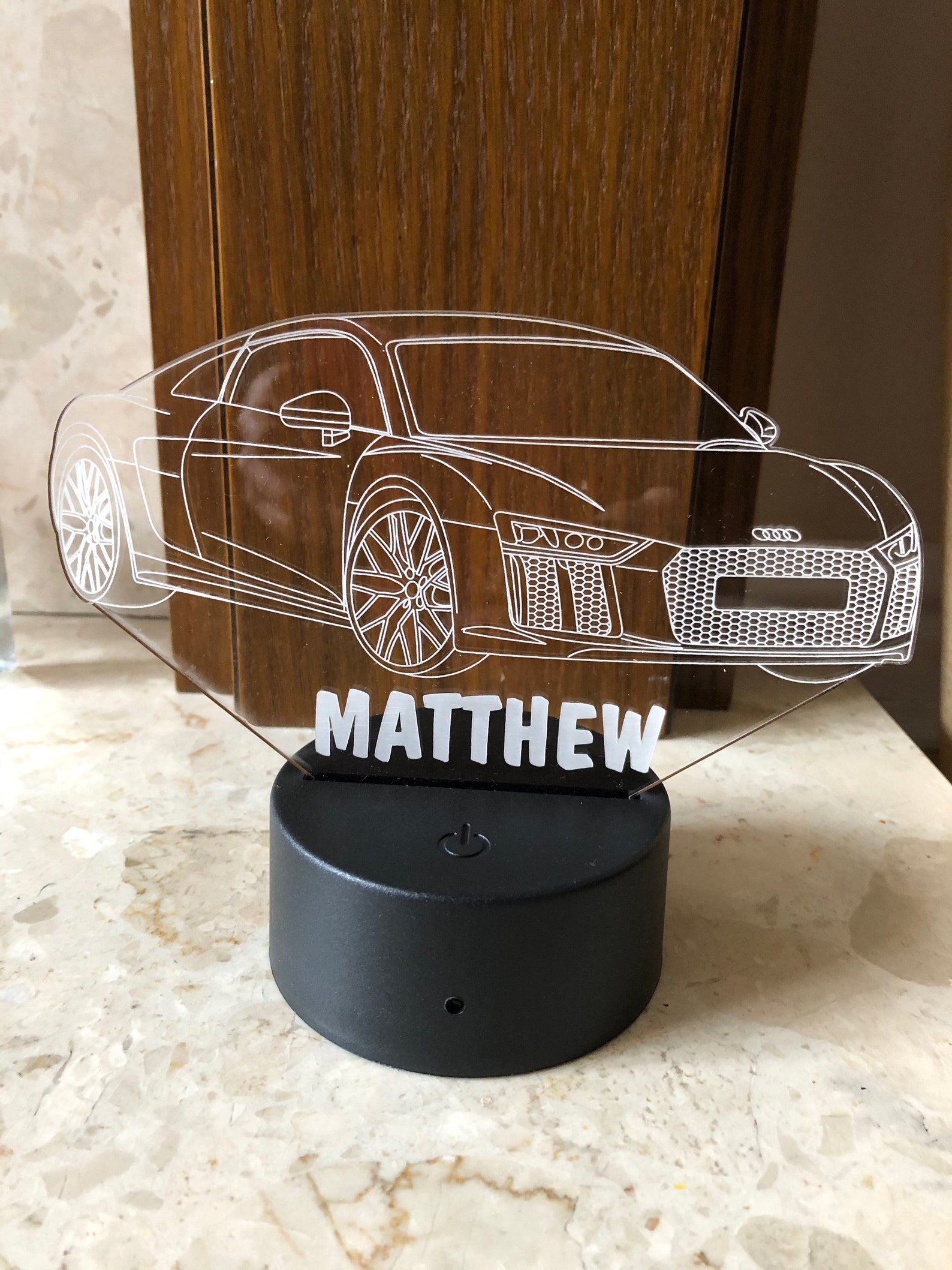 Personalised LED Neon Multi Colour Fast Sports Car Night Light - Etsy