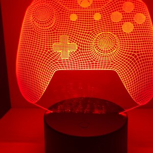 LED Multi Colour Gamer Gaming Game Controller Night Light - Etsy