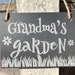 Personalised Rustic Slate Mum's Garden Hanging Sign Plaque - Any Name ...