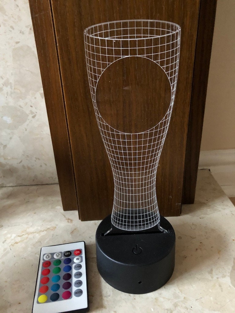 Personalised Multi Colour Neon LED Pint Glass Night Light Sign | Etsy