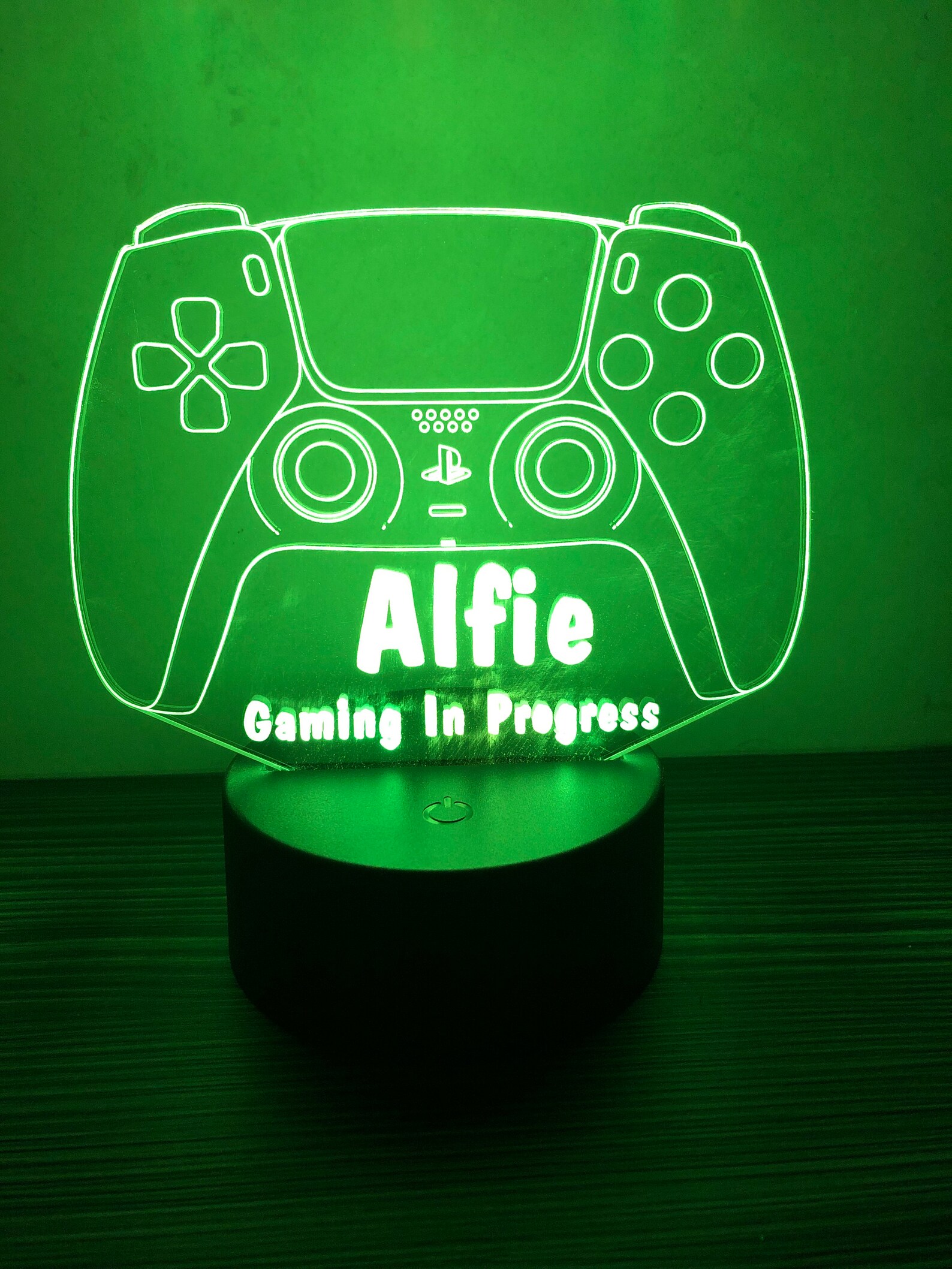 Personalised LED Multi Coloured Gamer Light Game Controller | Etsy