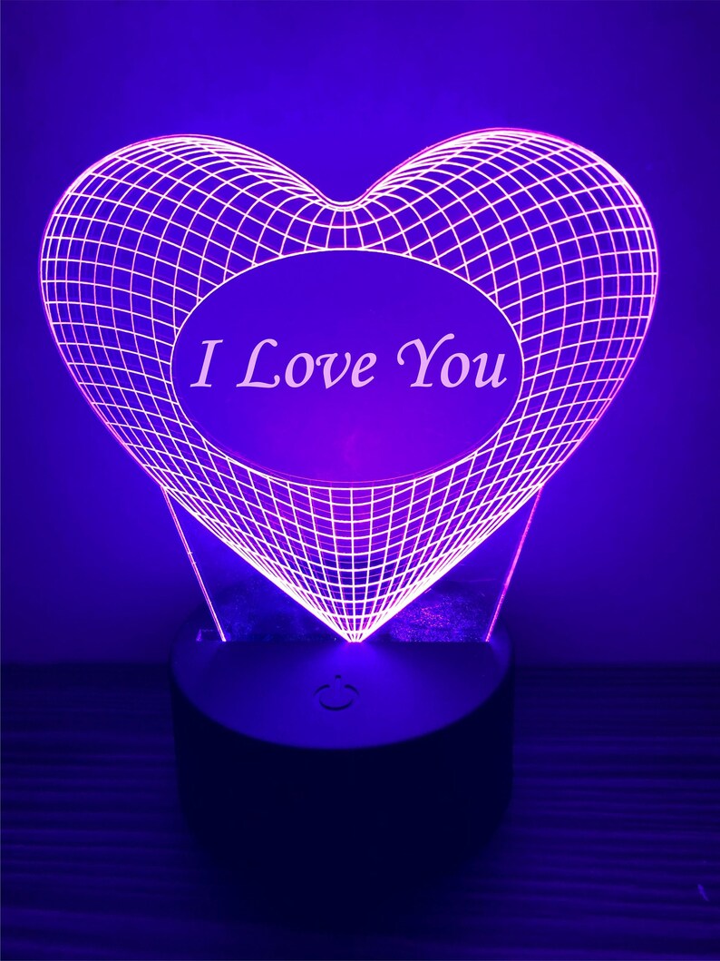 LED Neon Multi Colour Changing Light I Love You Heart Sign - Etsy