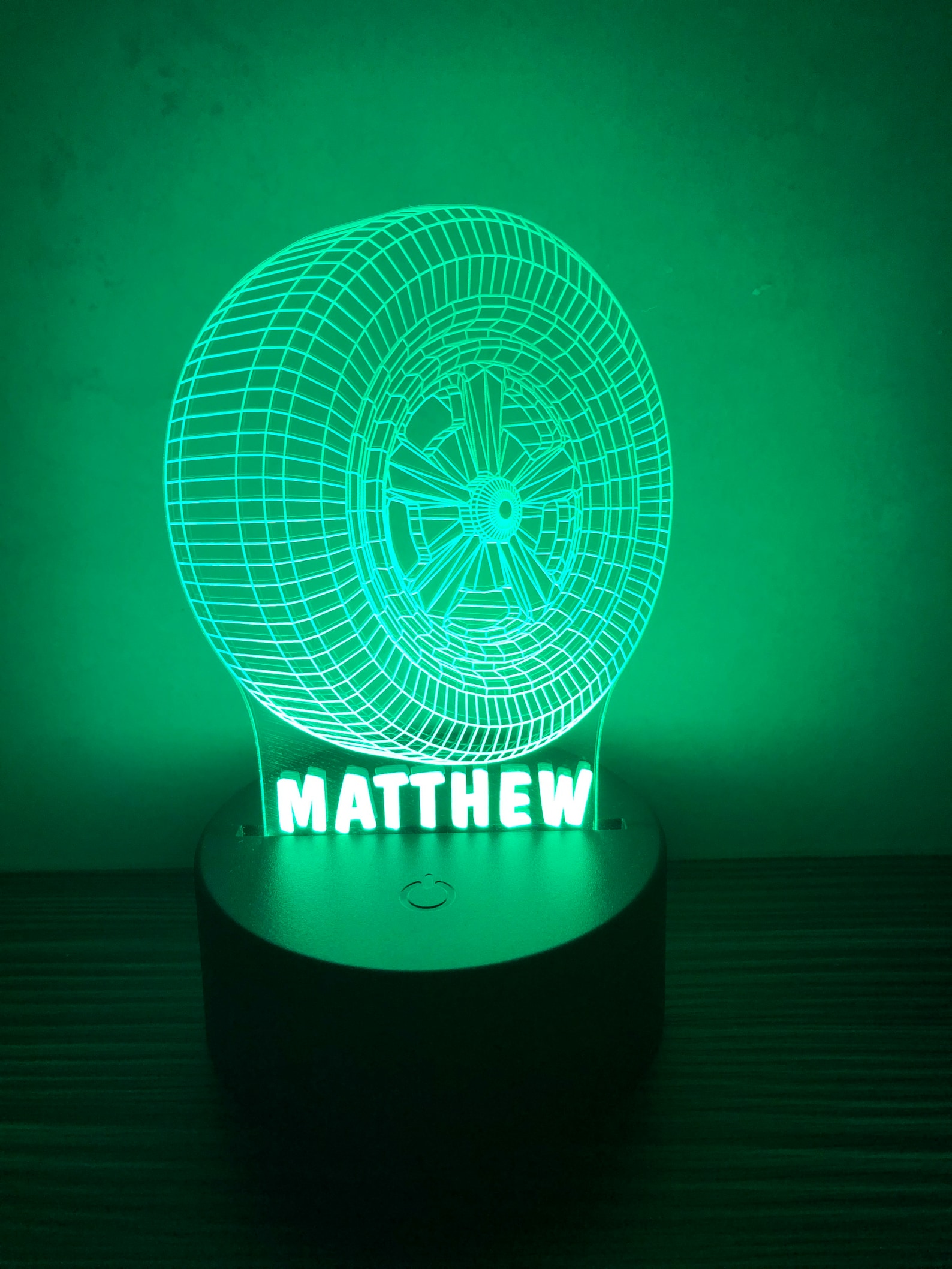 Personalised LED Multi Colour Car Wheel Tyre Design Sign Any - Etsy