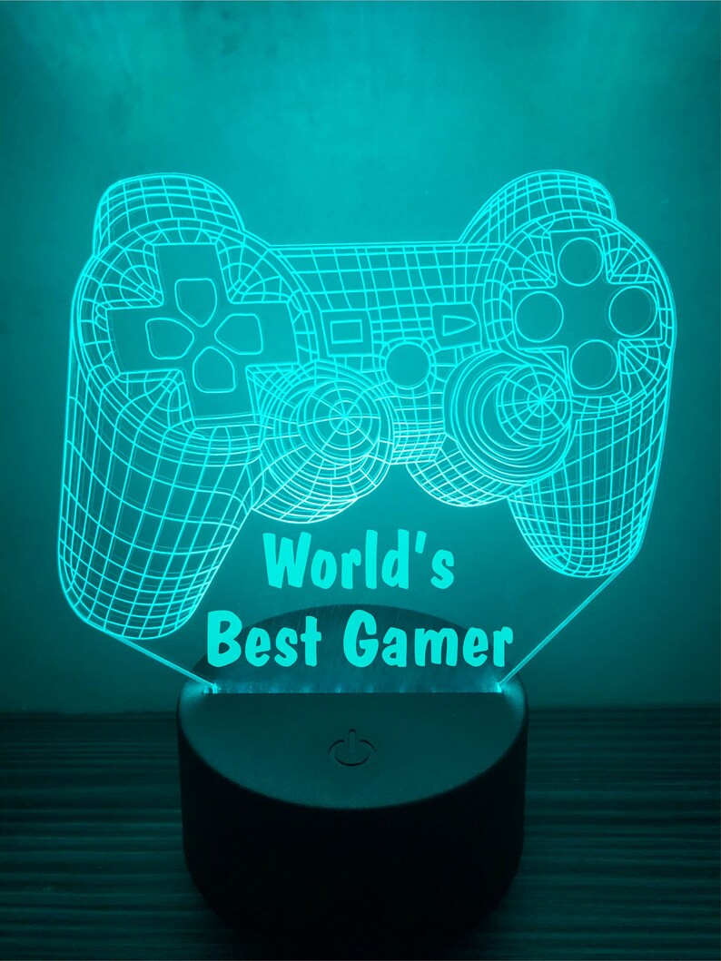 LED Neon Multi Colour Gaming Controller Night Light Sign | Etsy UK