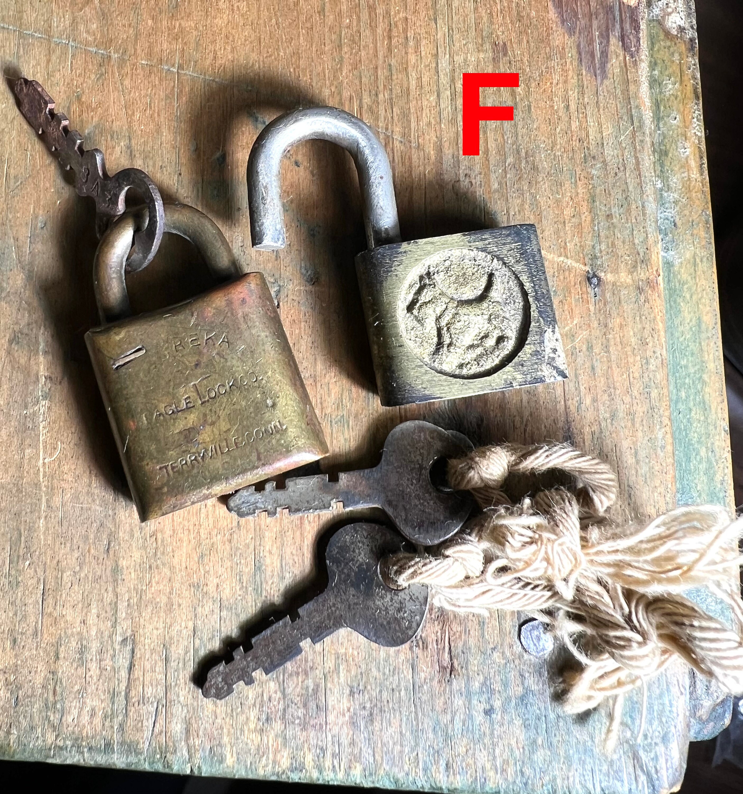 Assorted Antique Brass and Iron Padlocks - Early and Unique Lock ...