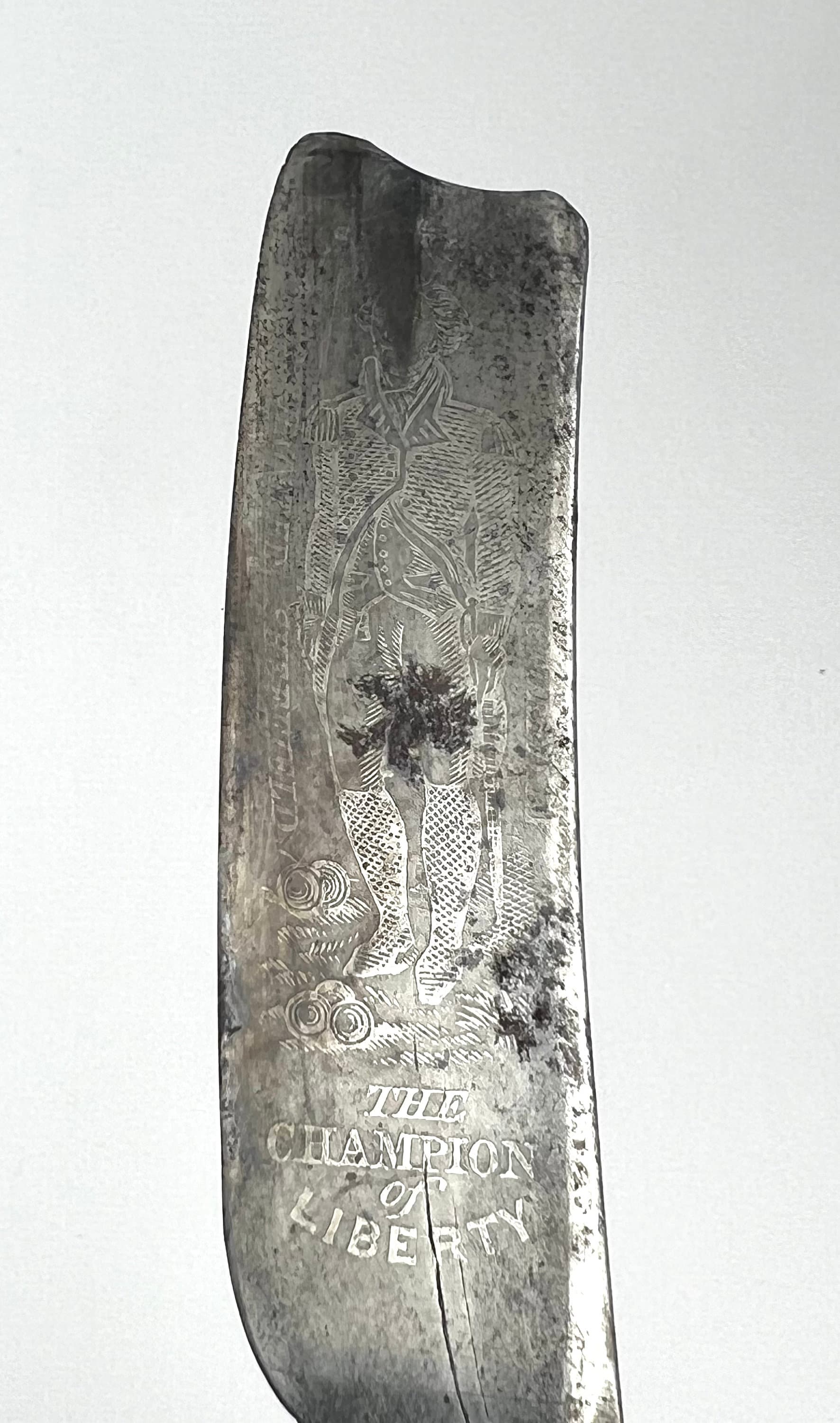 19th Century Straight Razor Celebrating President Washington Antique ...