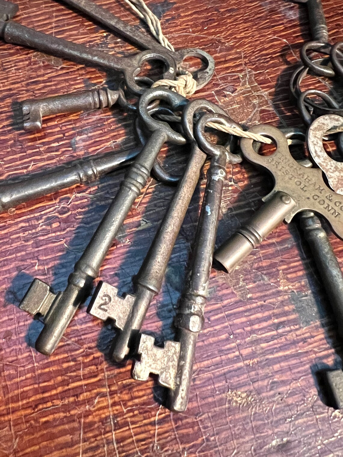 Set of 19 Antique Assorted Keys Including Skeleton, Lock and Clock ...