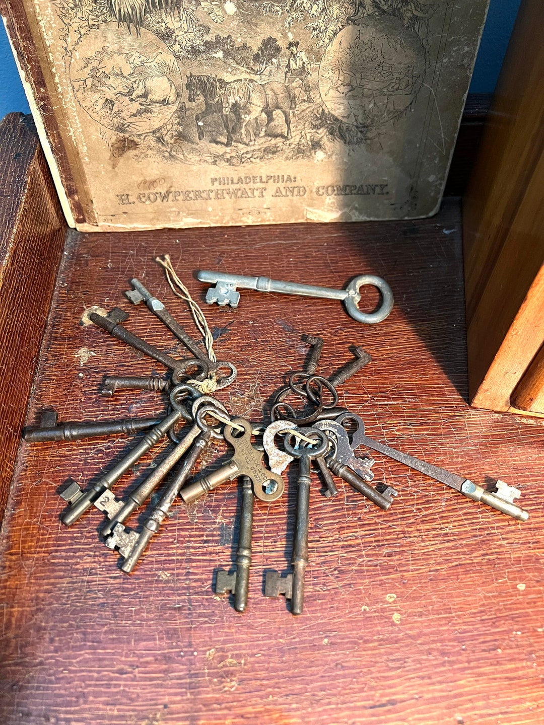 Set of 19 Antique Assorted Keys Including Skeleton, Lock and Clock ...