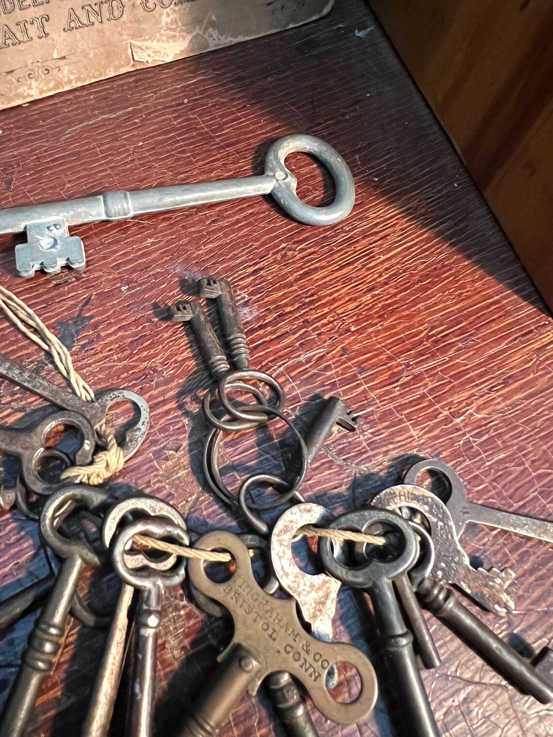 Set of 19 Antique Assorted Keys Including Skeleton, Lock and Clock ...