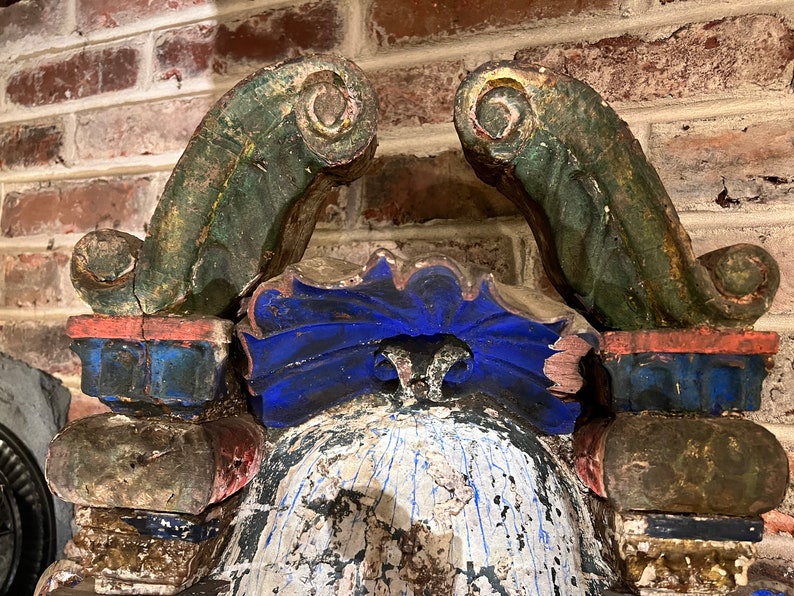 16th-17th Century Carved Wooden Religious Artifact Shrine - Niche for ...