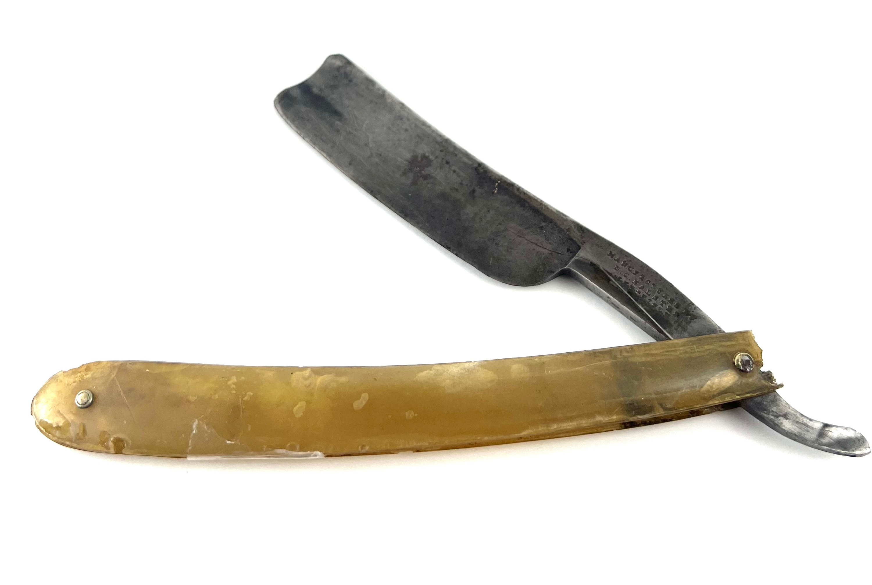 19th Century Straight Razor Celebrating President Washington - Antique ...