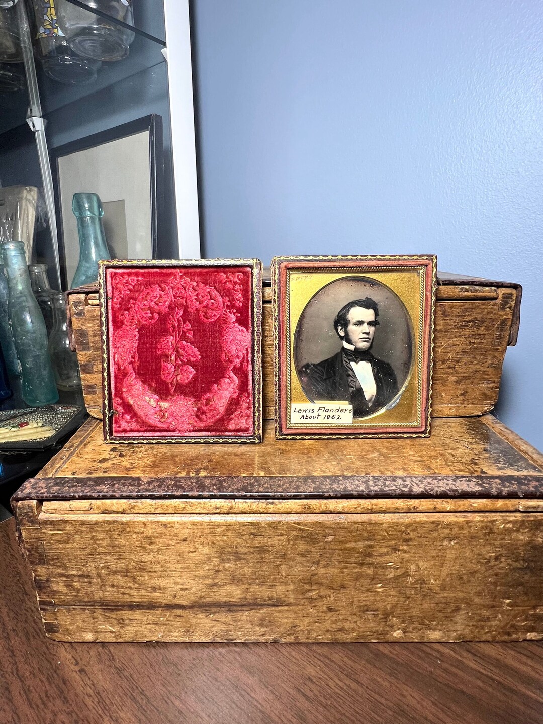 1850's Daguerreotype Young Man - Identified Lewis Flanders Circa 1852 ...