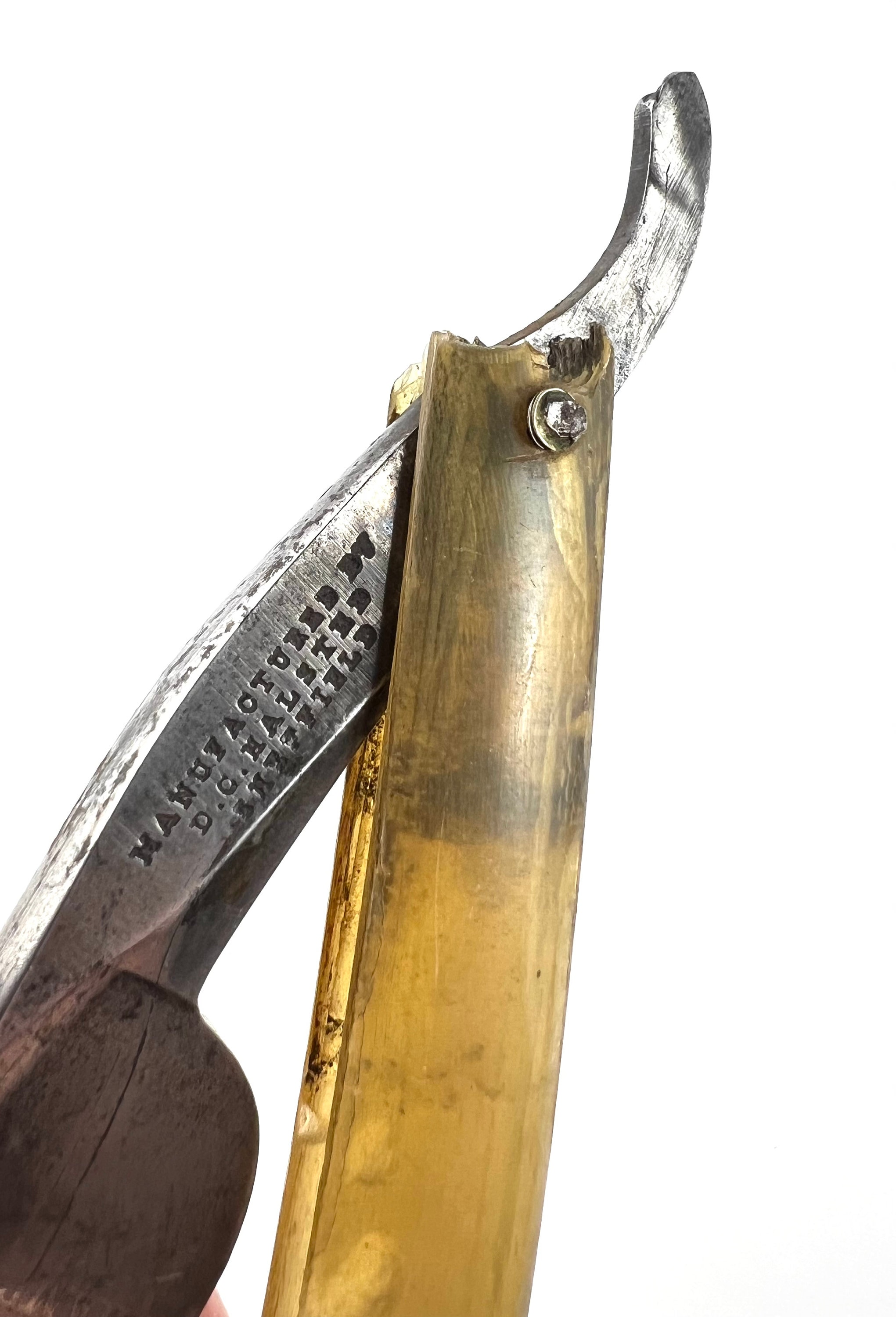 19th Century Straight Razor Celebrating President Washington Antique ...