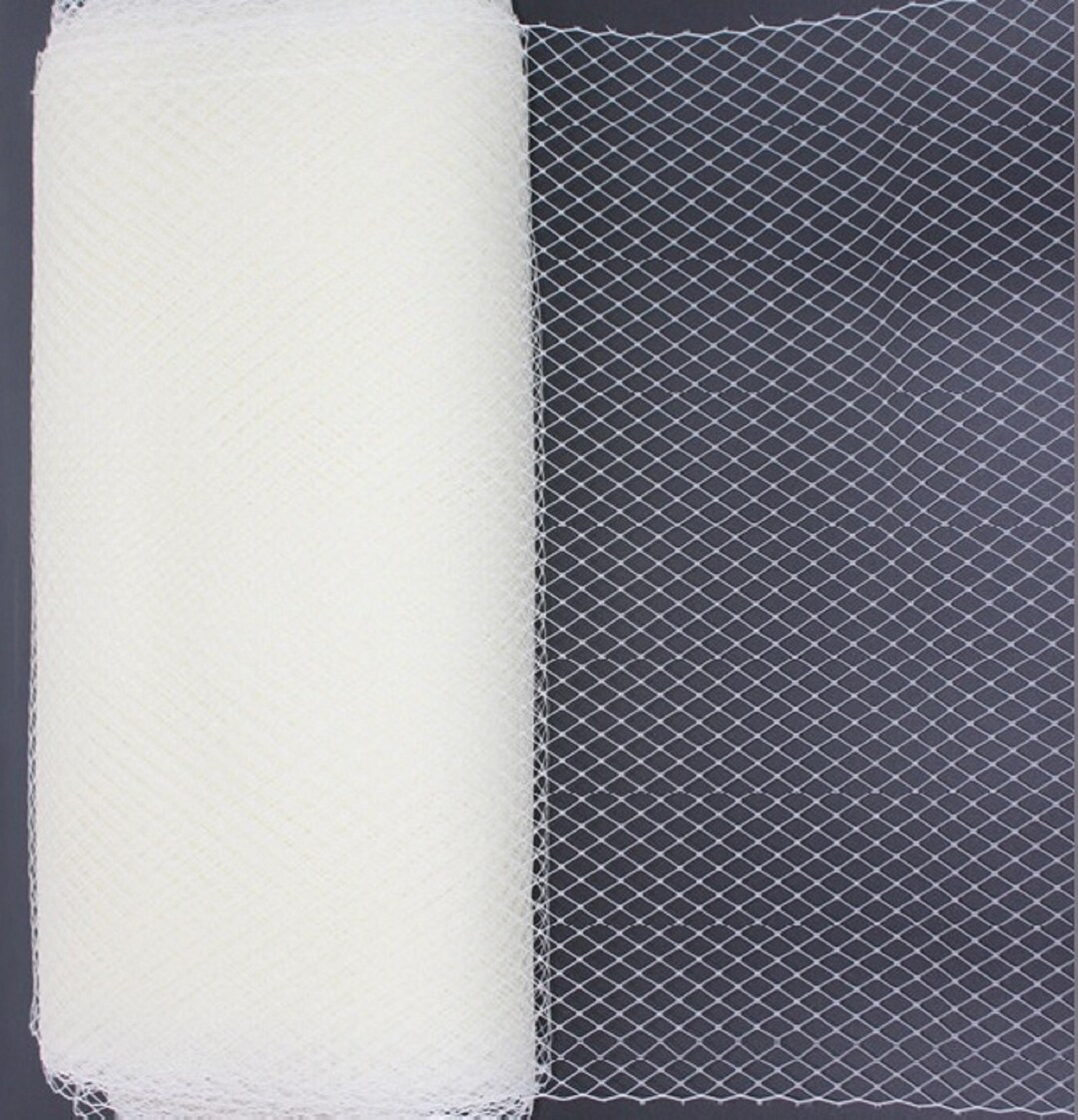 Russian Veiling IVORY Birdcage Veiling, Blusher Netting DIY Net 10 ...