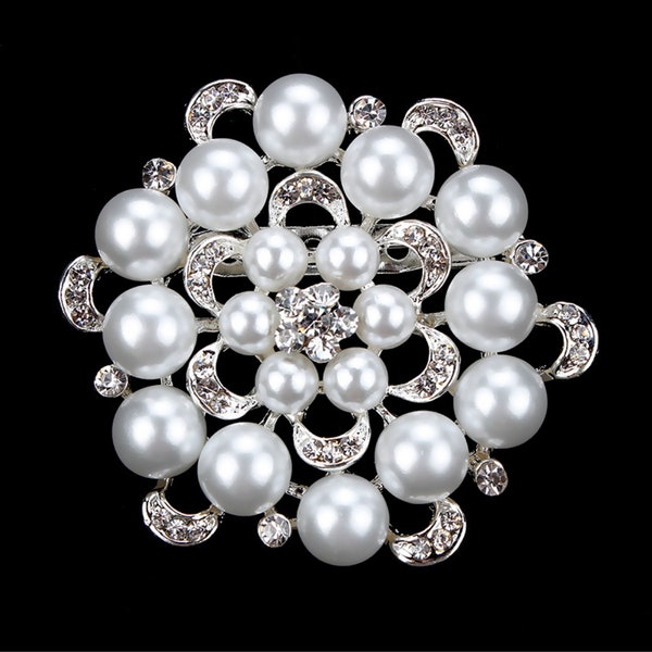 Vintage Pearl Brooch - Etsy