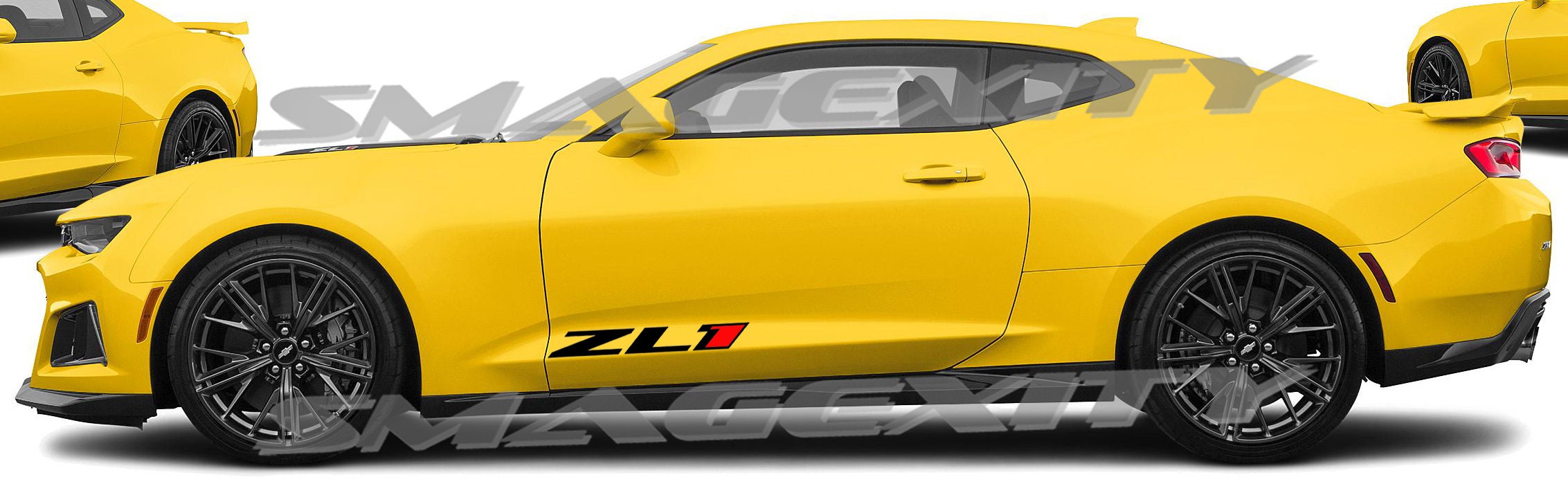 ZL1 Text Logos Decals Graphics Vinyl Stripes Camaro CHEVY Chevrolet ...