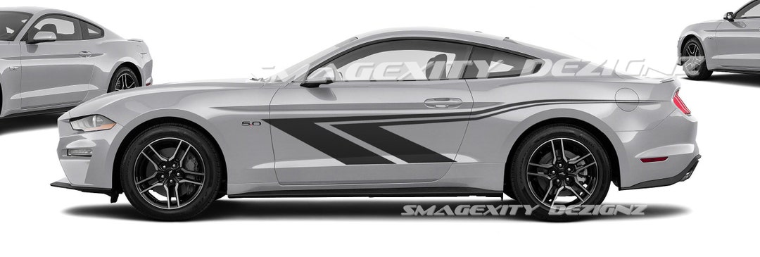 Drlver & PASSENGER Klts for MUSTANG FORD Custom Cast Vinyl Tribal ...