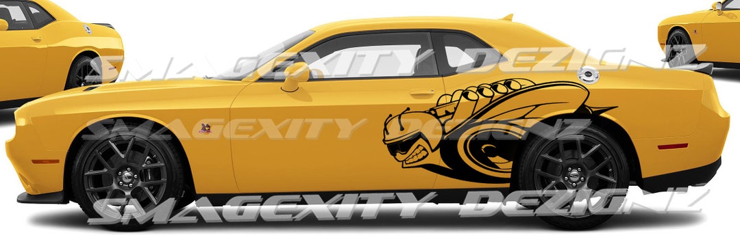 F0R Scat Pack CHALLENGER or CHARGER Bee Huge Decals Cast Vinyl Custom ...