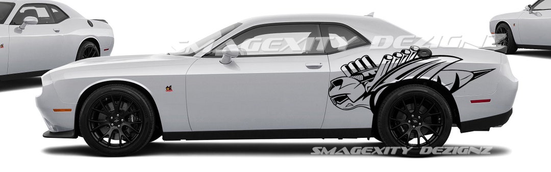 Fitted FOR Narrow Body Scat Pack CHALLENGER or CHARGER Bee Huge Decals ...