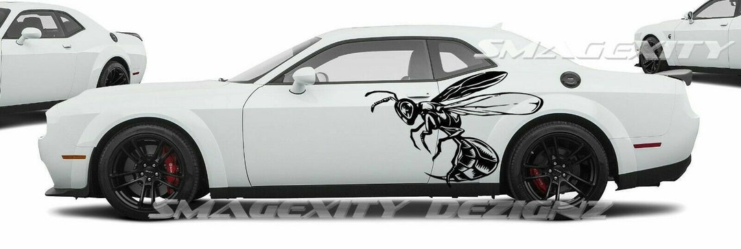 Custom Decal Graphic Kit for CHALLENGER Angry Bee Wasp Hornet Scat Pack ...