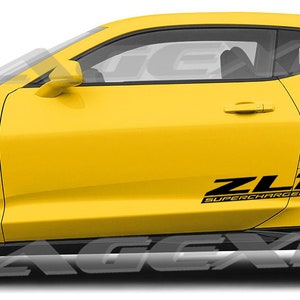 ZL1 Text Logos Decals Graphics Vinyl Stripes Camaro CHEVY Chevrolet ...