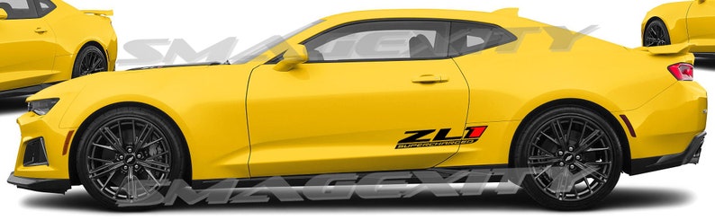 ZL1 Text Logos Decals Graphics Vinyl Stripes Camaro CHEVY Chevrolet ...