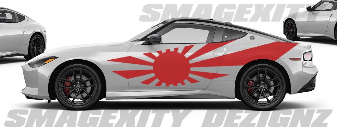 Cast Vinyl NISSAN Z Rising SUN Decals Graphics JDM Tuner Fairlady Fair ...