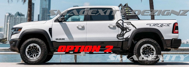 Ram Rebel TRX T-REX T-rex Head Kits ONLY. 4x4 Graphics Decals Vinyl ...