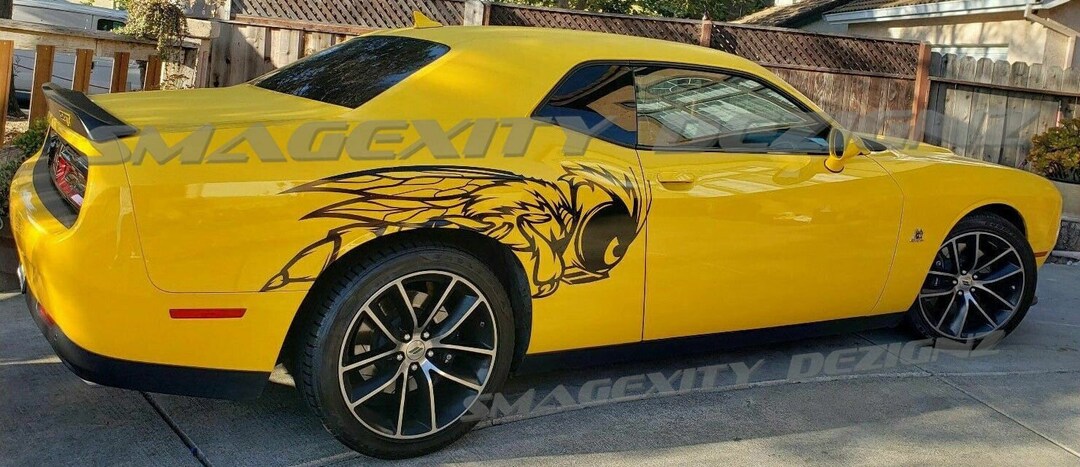 Drlver & PASSENGER Slde Klt ! Custom Decals Graphics F0R CHALLENGER or ...