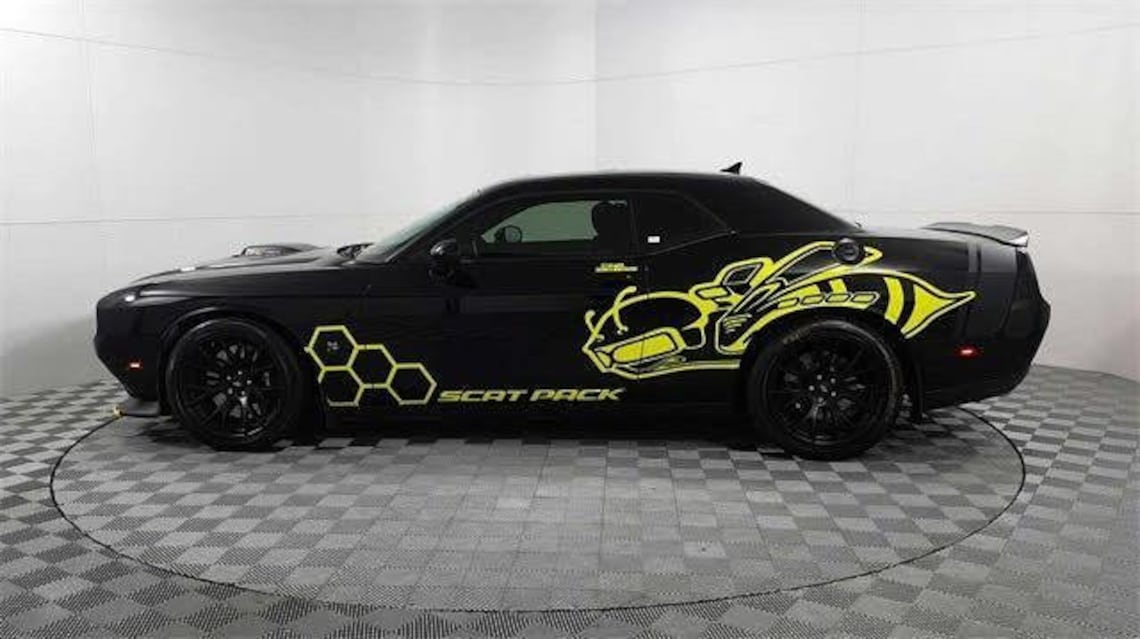 Super Bee Scat Pack Bee Decal Graphics Vinyl Charger | Etsy