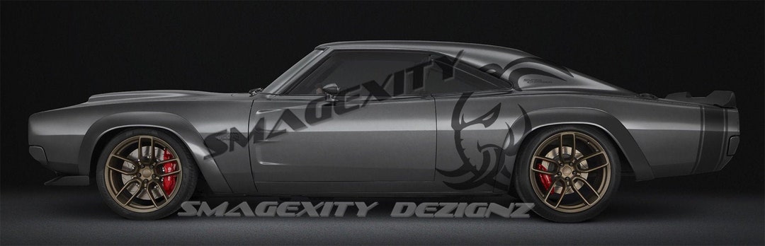 Driver & Passenger Klts FOR Charger Challenger ELEPHANT GRAPHICS Decals ...