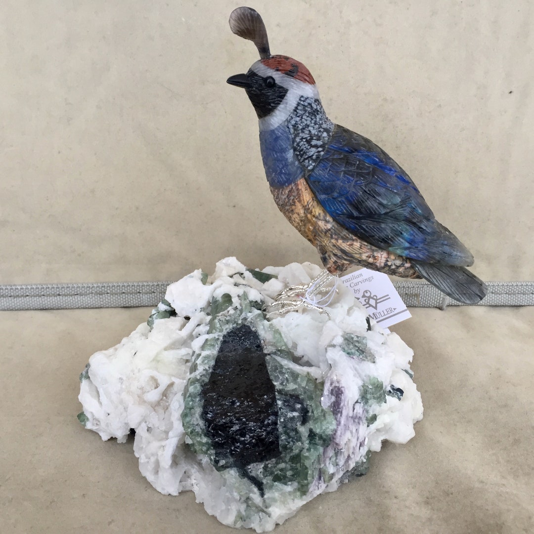 Southwest Quail Carve From Multiple Stones 5 3/4 Peter Muller - Etsy