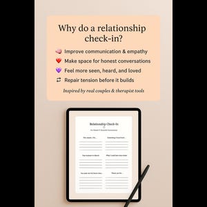 Couples Relationship Check-in | Therapy-inspired PDF | Monthly Journal ...