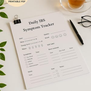 IBS & Crohn’s Tracker Printable: Daily Digestive Health Log (PDF ...