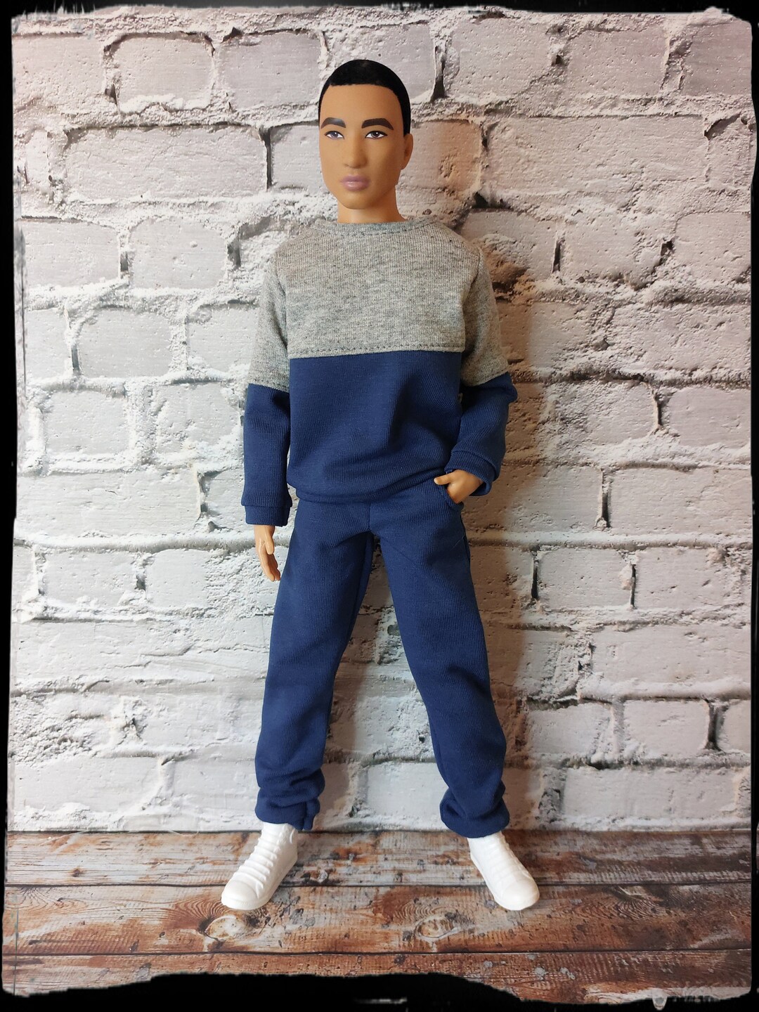 Fashion Doll Clothes. Blue and Gray Tracksuit. Tracksuit Fits Original ...
