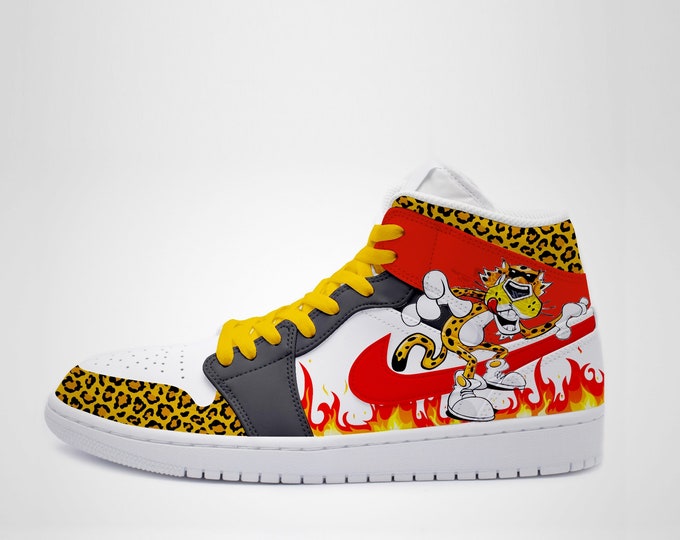Custom Cheetos Shoes, Air Jordan 1 Cheetos, Custom Air Jordan, AJ 1 ...