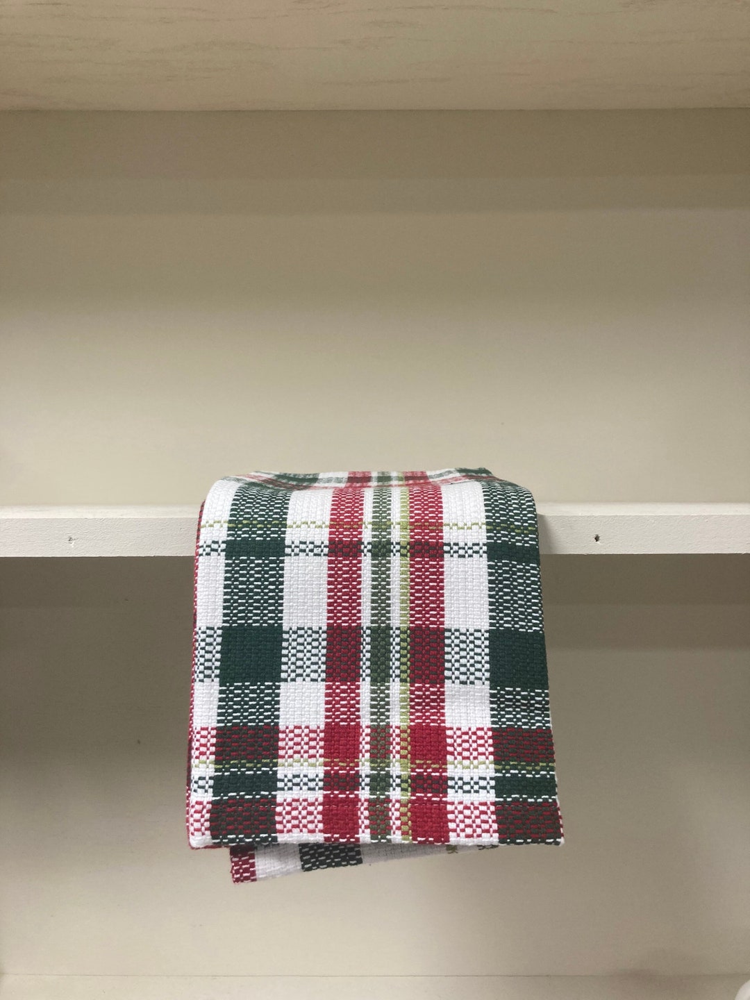 Holiday Plaid Towel - Etsy