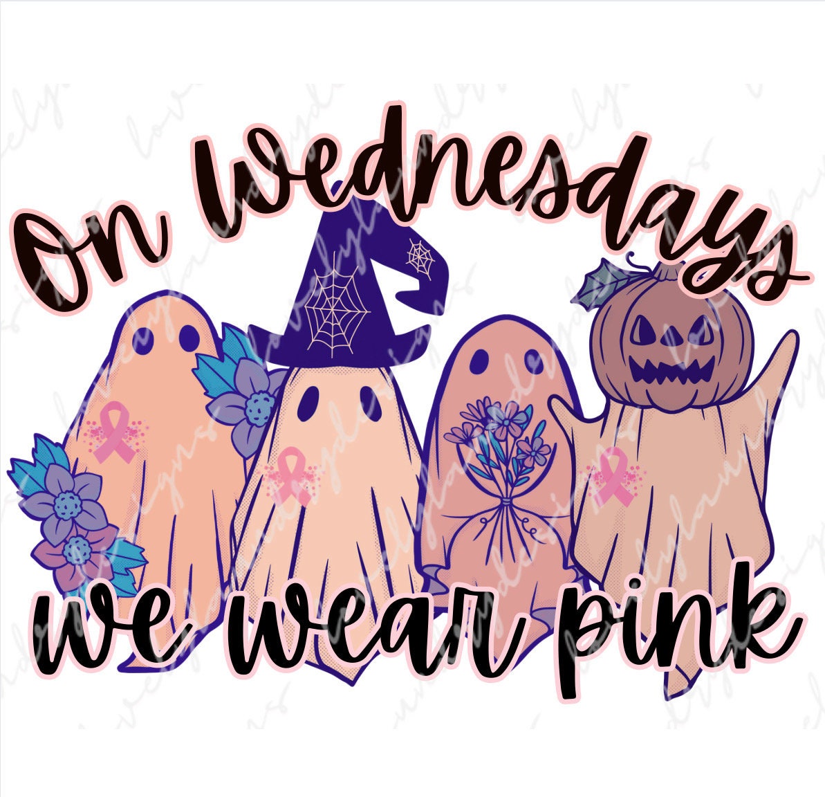 On Wednesdays SVG PNG We Wear Pink SVG Retro Halloween Png - Etsy
