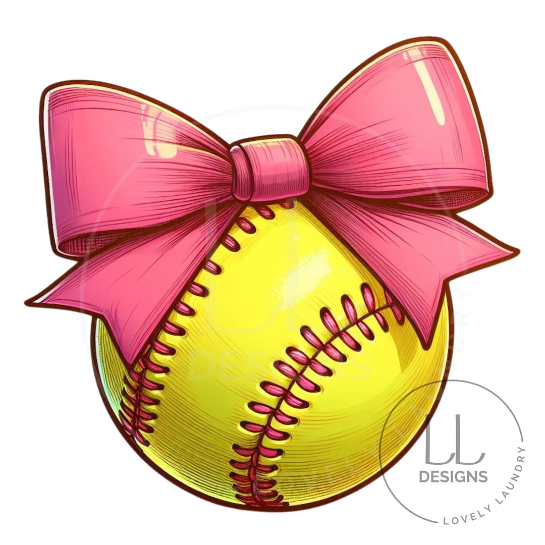 Coquette Bow Softball Png Aesthetic Softball Tournament Babe Era Girly ...