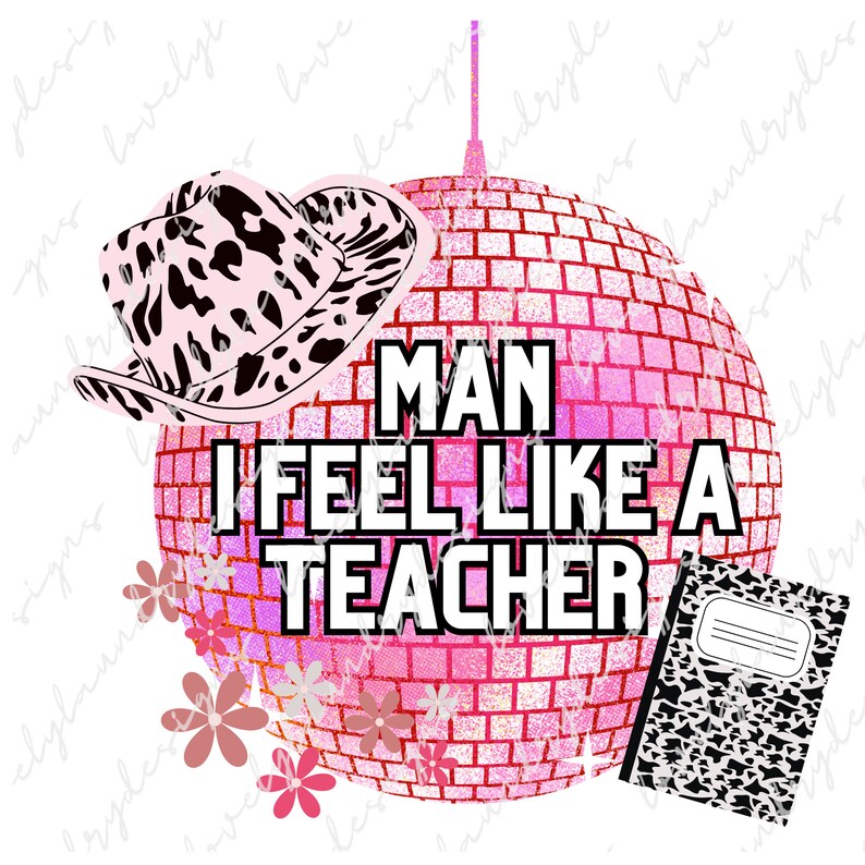 Retro Western Teacher PNG Digital Download Cowboy Teacher - Etsy