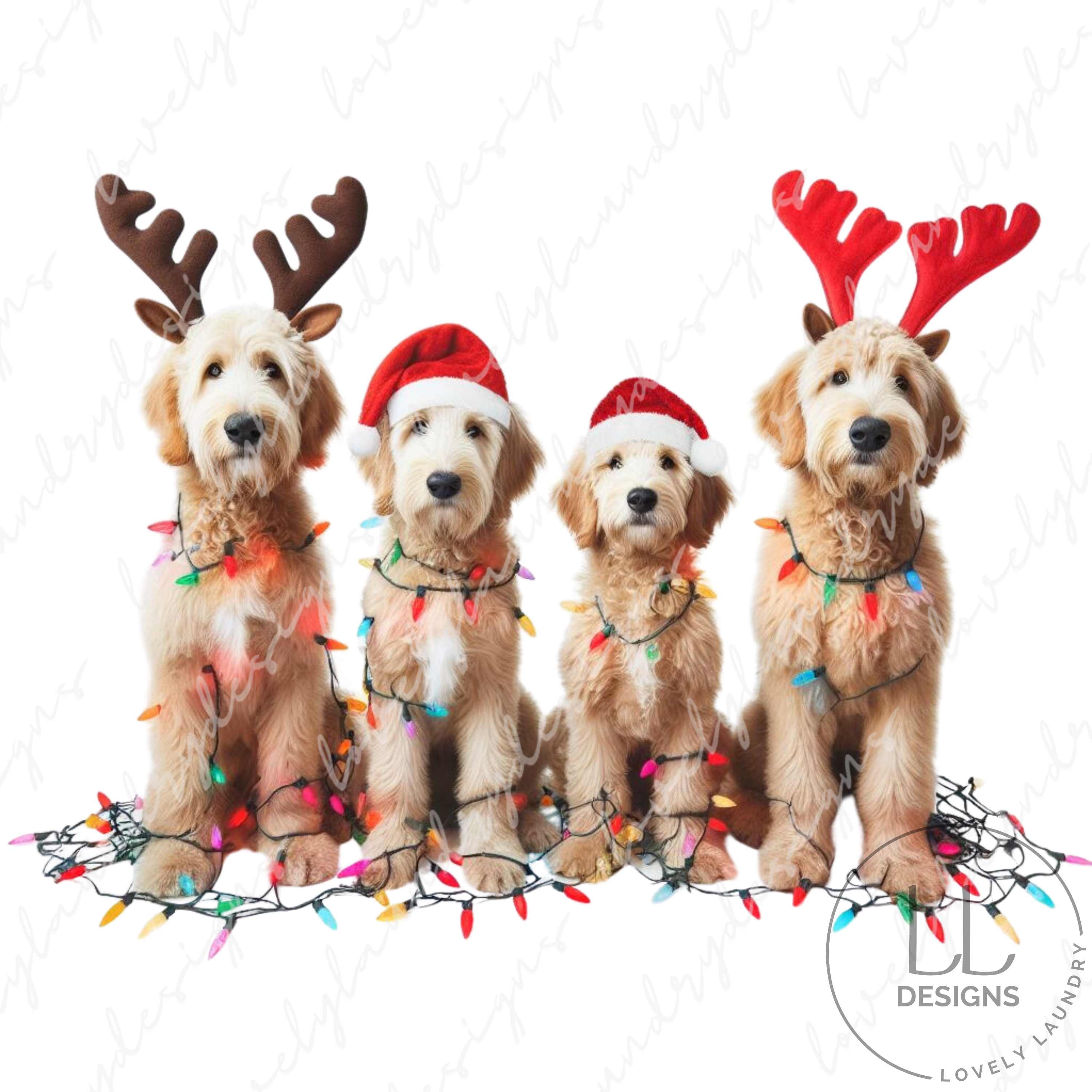 Golden Doodle PNG Dog Png Cricut Christmas Clipart Digital - Etsy