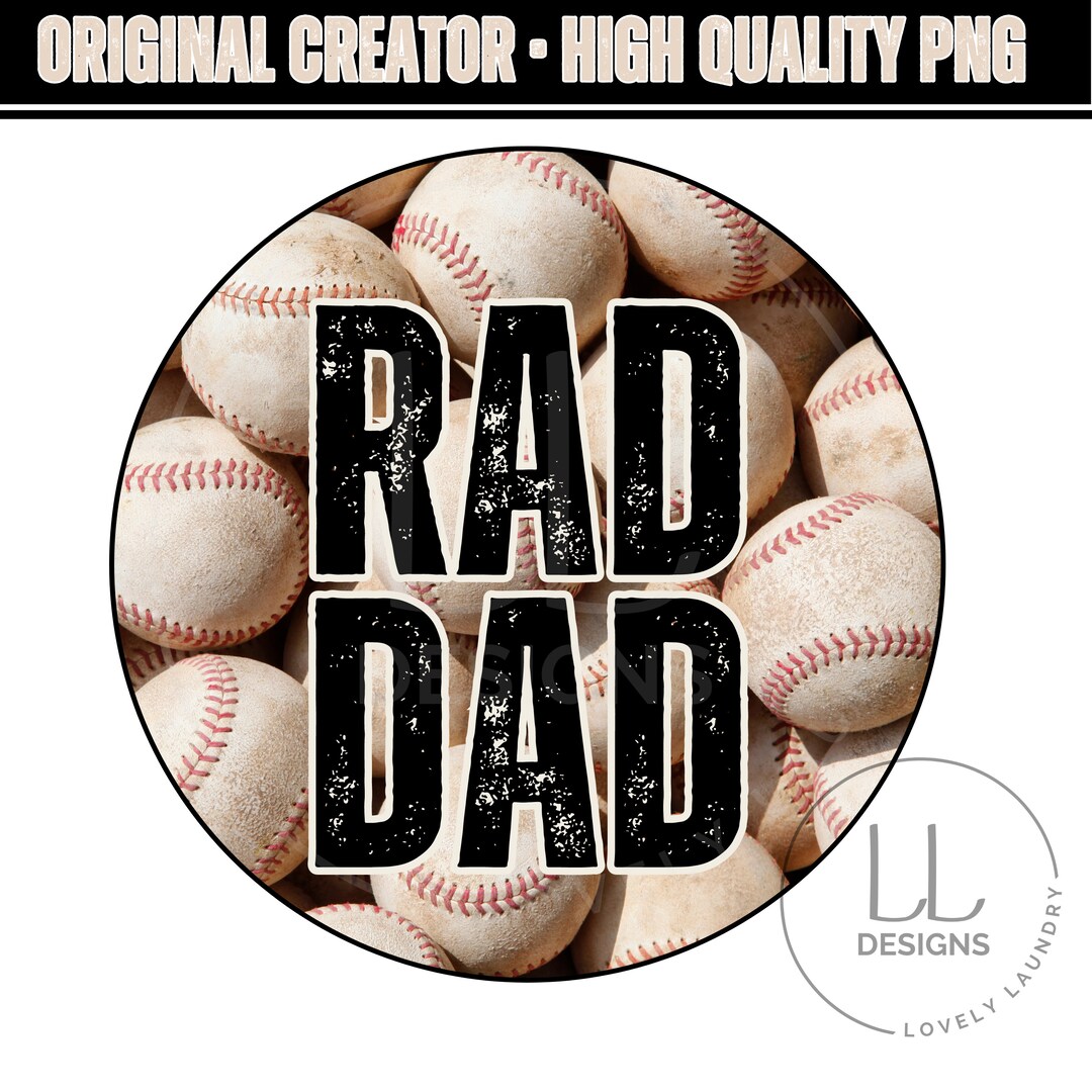 Rad Dad Baseball Png, Fathers Day Png, Baseball Dad, Baseball Clipart ...