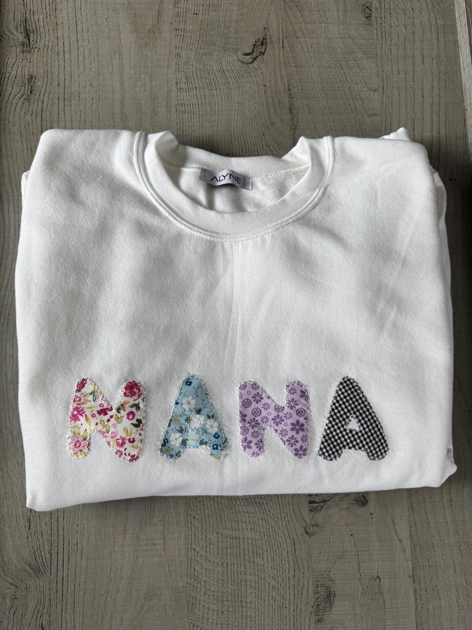 Custom Patchwork Crewneck Sweatshirt – Personalized Handcrafted ...